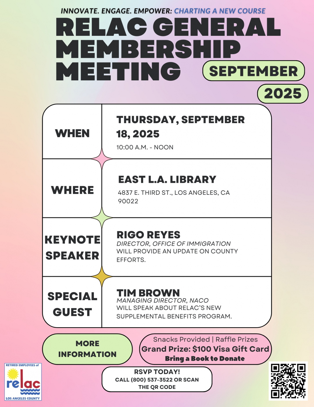 September 2025 RELAC General Membership Meeting | Retired Employees of ...